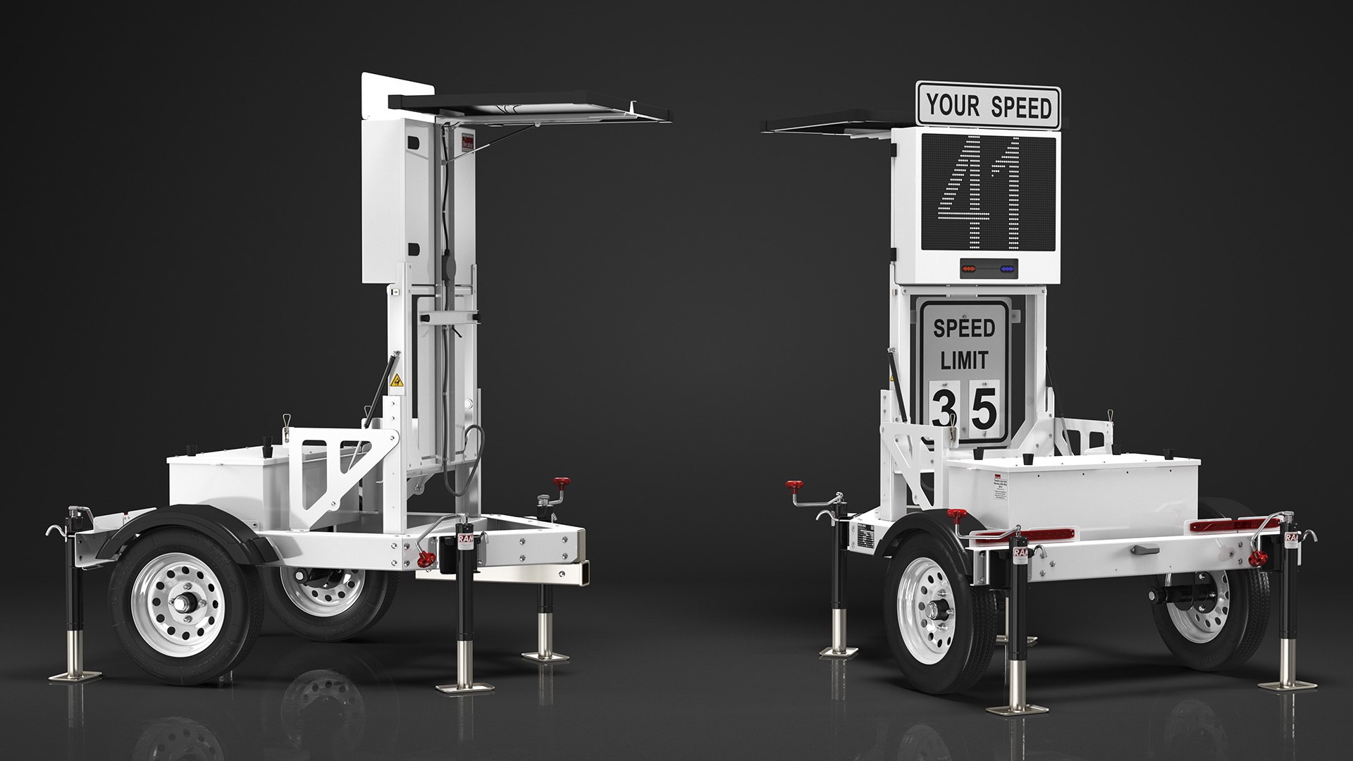 Decatur Speed Radar Trailer 3D Model - TurboSquid 1632463
