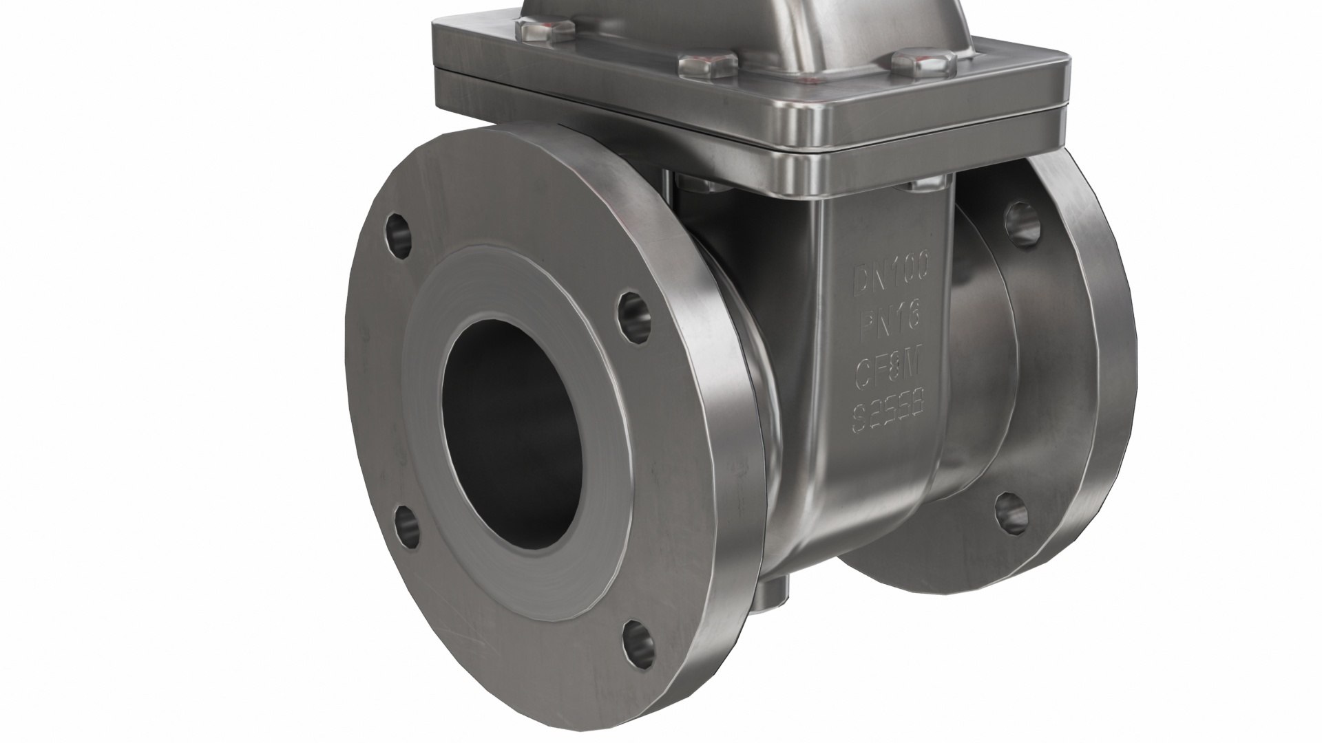 Gate Valve Red 3D Model - TurboSquid 2425014