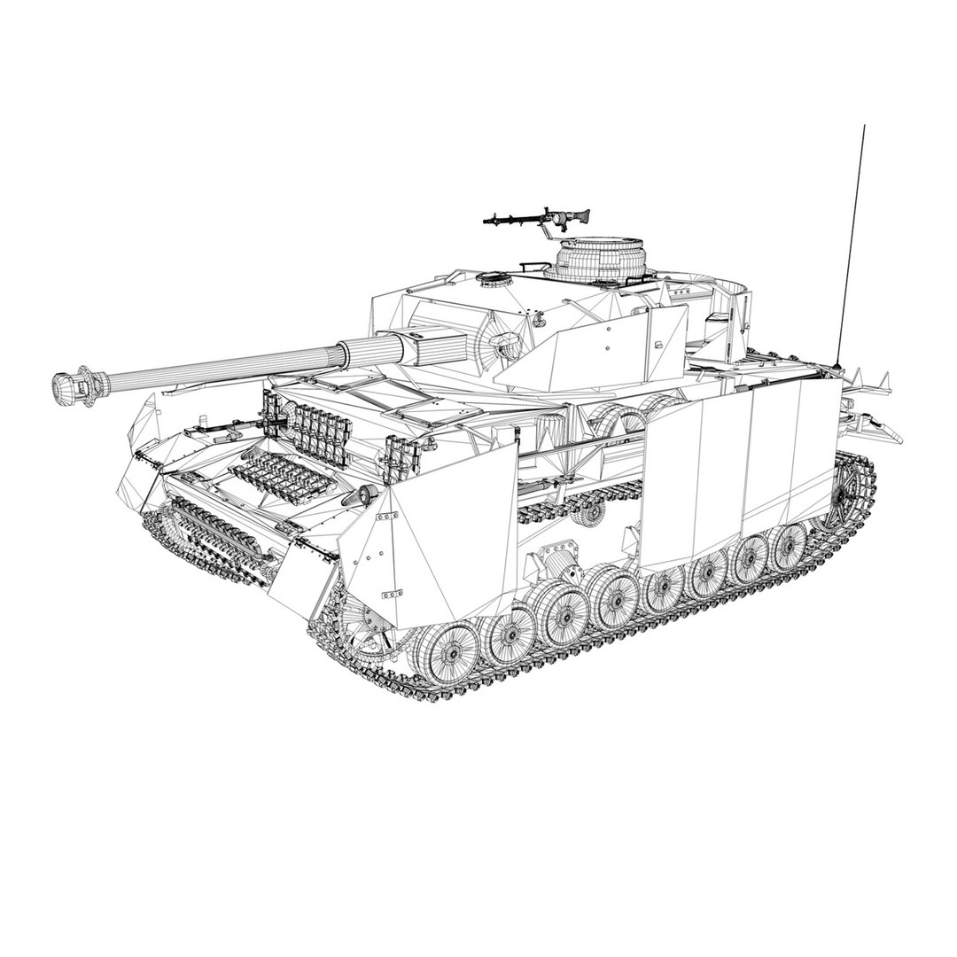 German Panzer 4 Ausf 3d Model