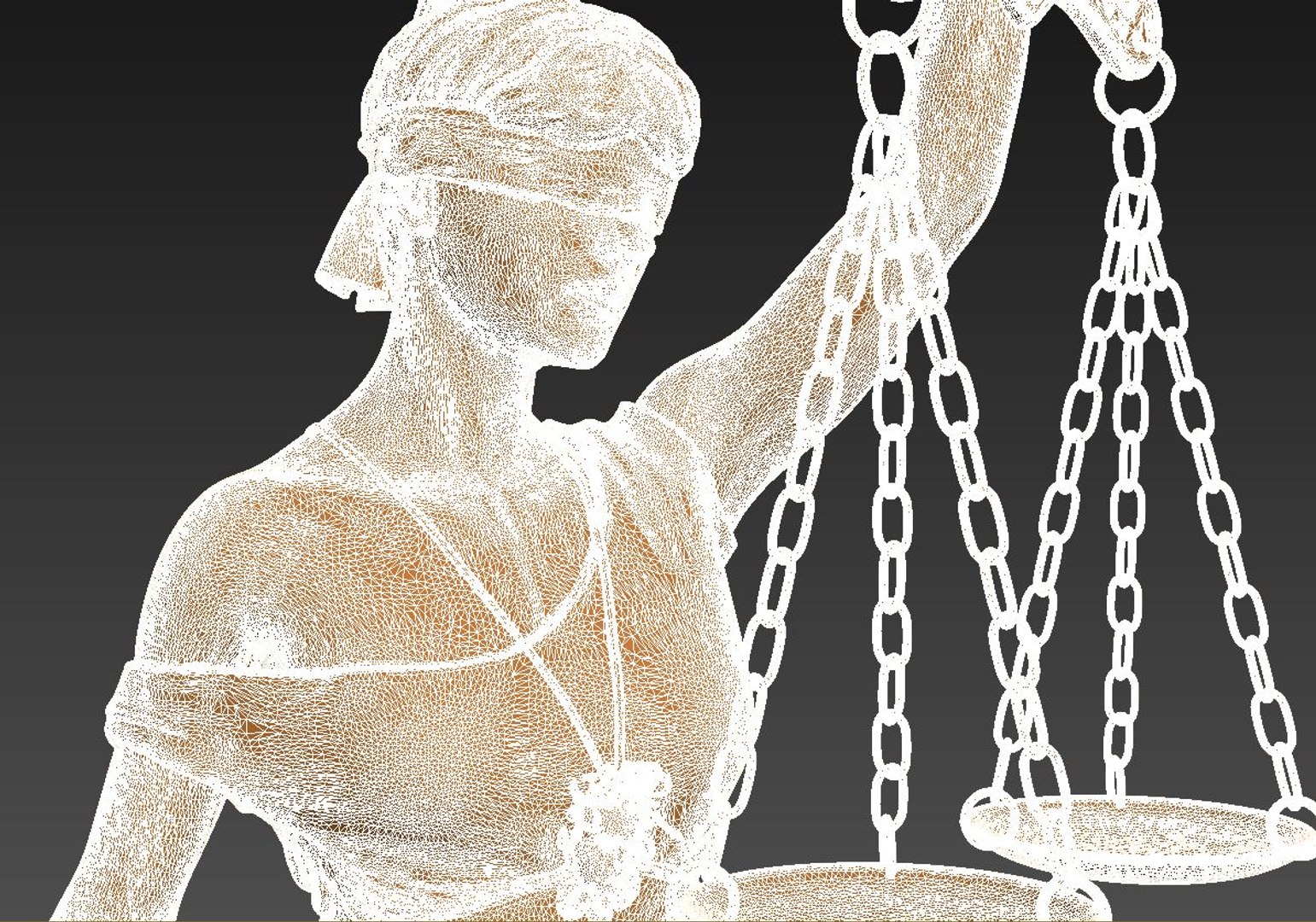 3d Statue Themis Justice