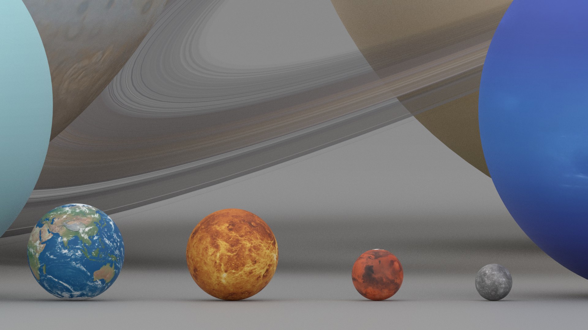 Planets Scale 3D Model - TurboSquid 1711729