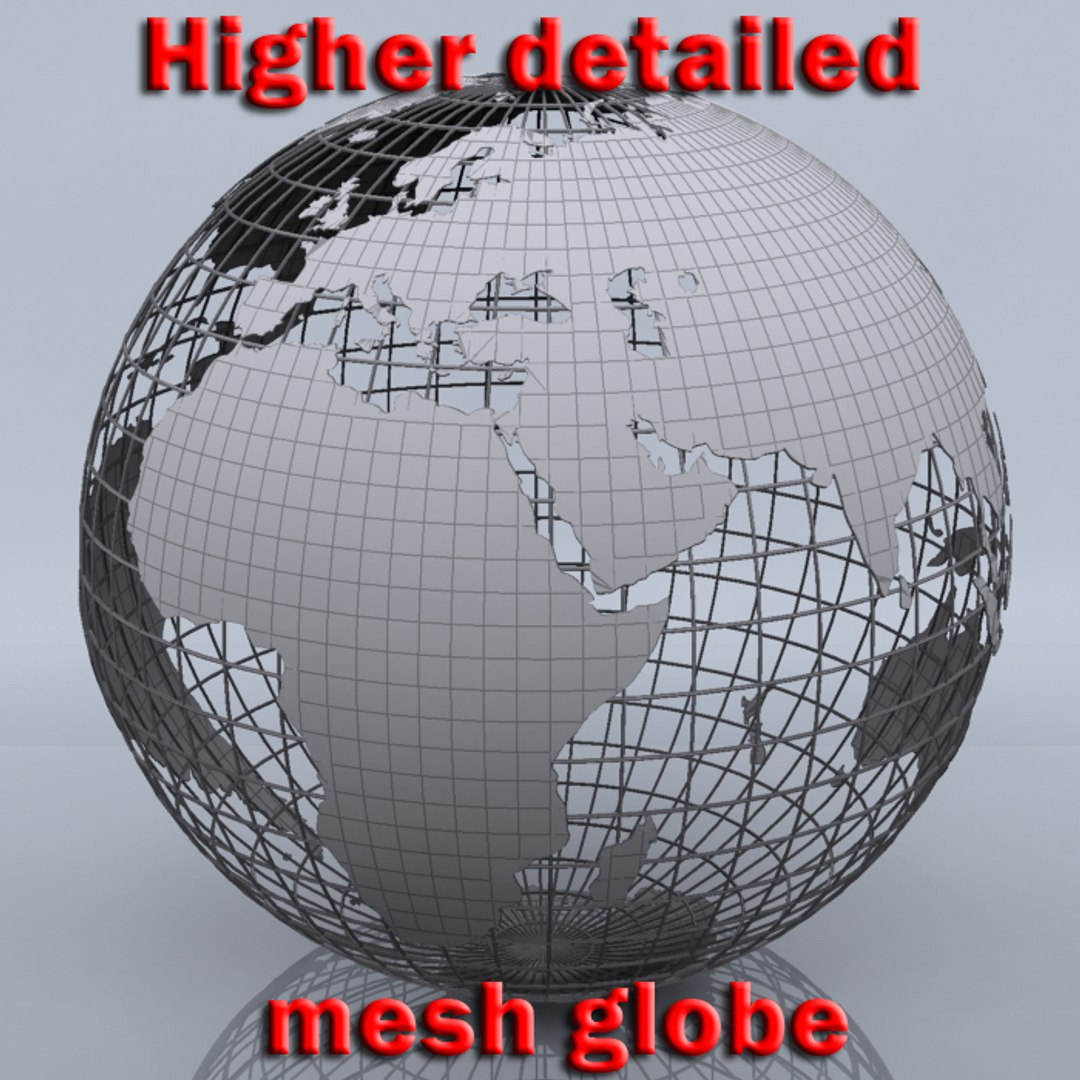 Wire Globe 3d Model