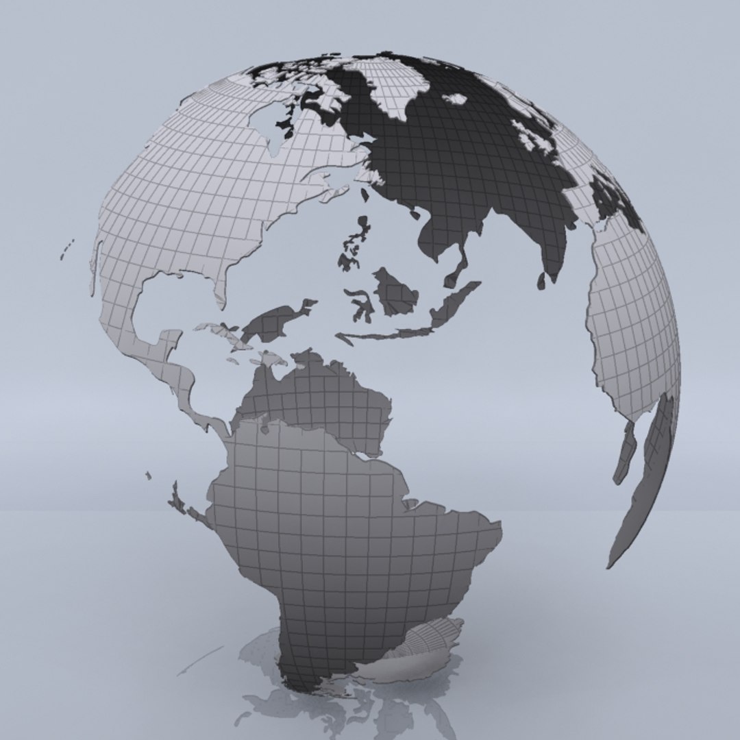 Wire Globe 3d Model
