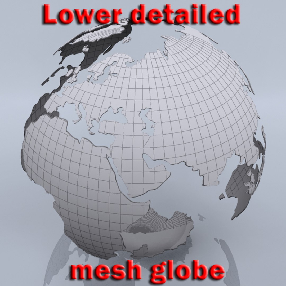 Wire Globe 3d Model