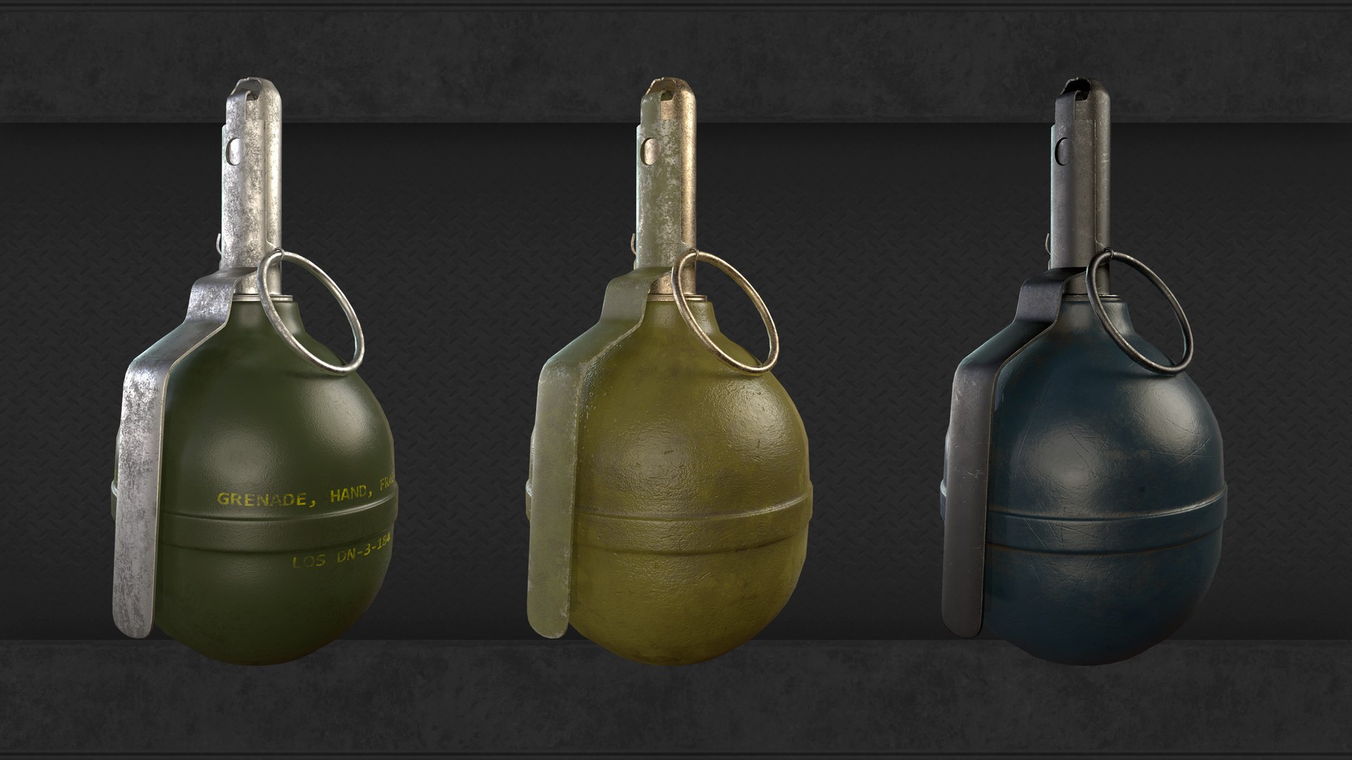 Grenade Model - TurboSquid 1396829