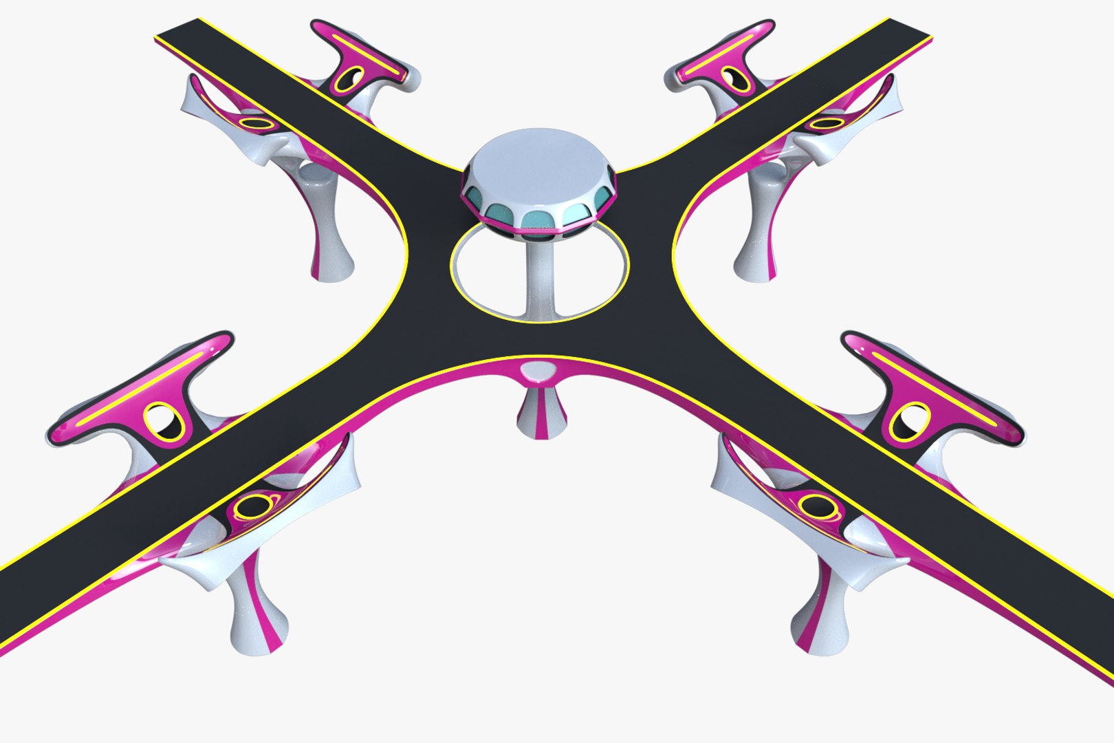 Futuristic Road Crossing 3D Model - TurboSquid 1374450