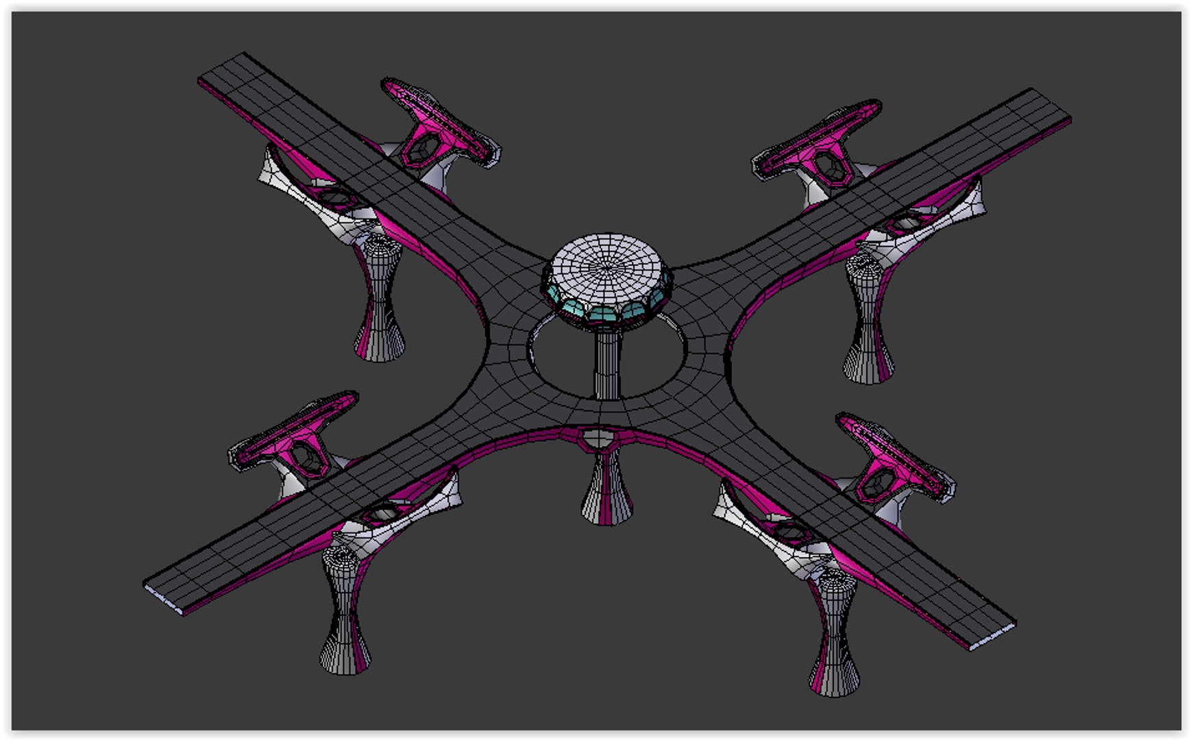 Futuristic Road Crossing 3D Model - TurboSquid 1374450
