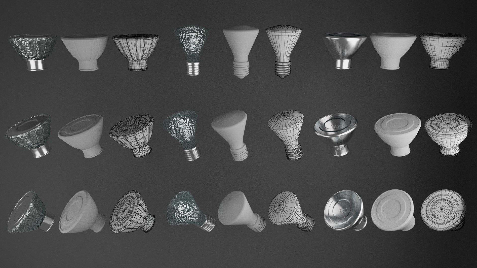 Light Bulb Package 3D Model - TurboSquid 2186293
