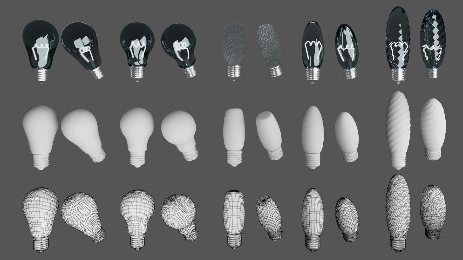 Light Bulb Package 3D Model - TurboSquid 2186293