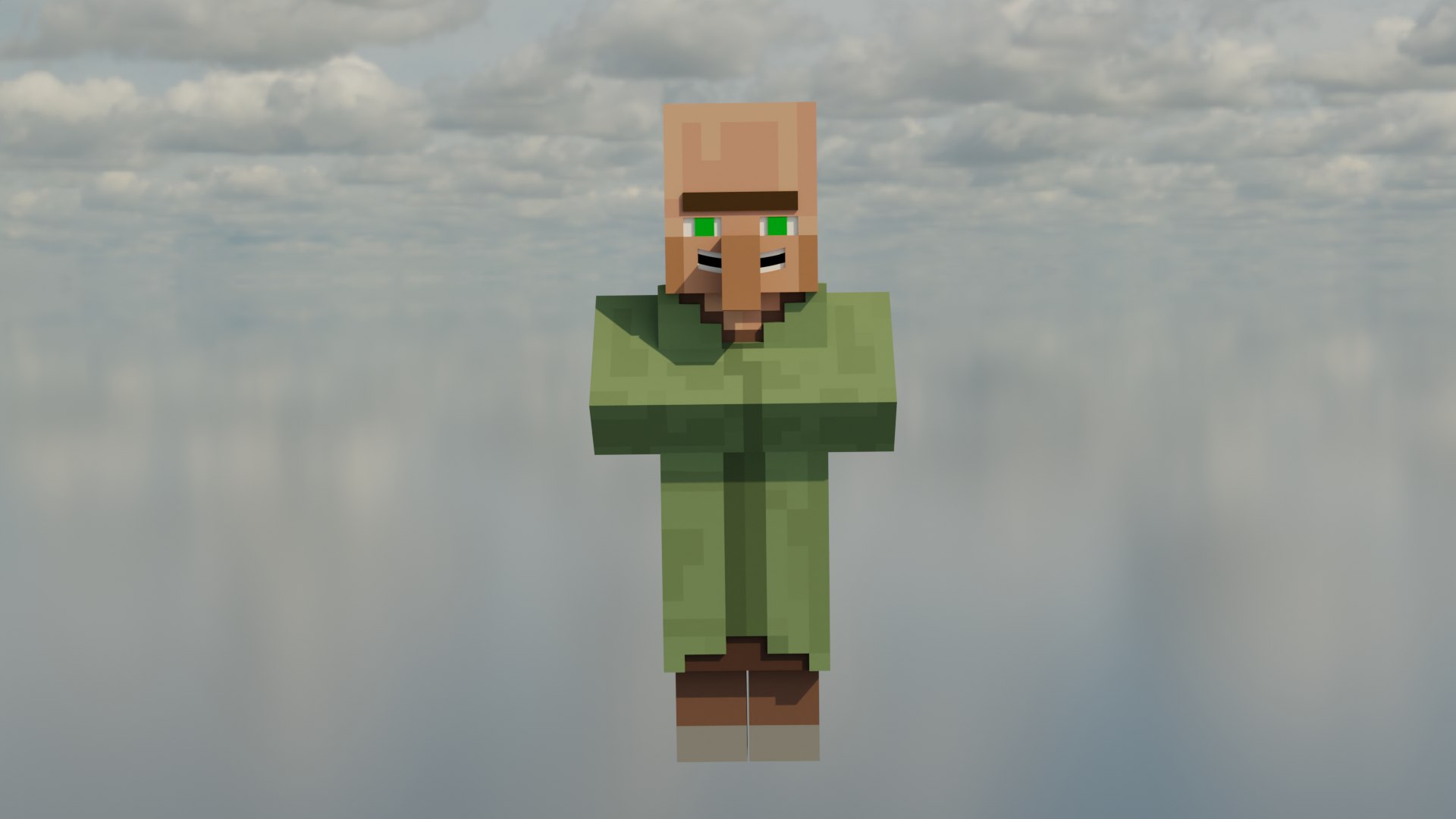 3D Minecraft Villager Rig For Blender - TurboSquid 2287449