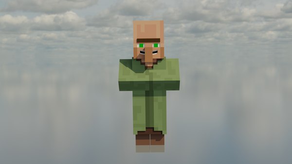 modelo 3d Plataforma de aldeano de Minecraft para Blender - TurboSquid ...