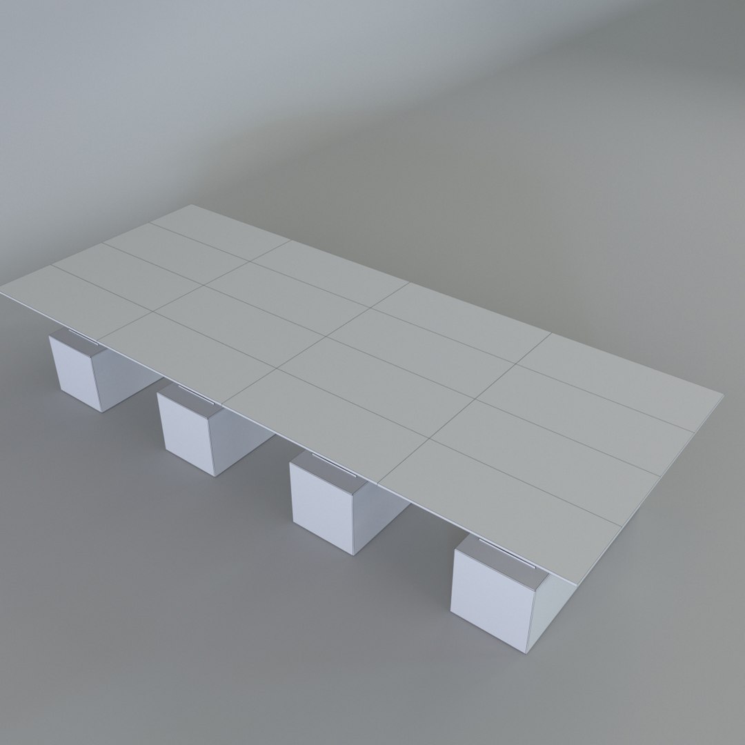 Rail Table 3D model - TurboSquid 1954045