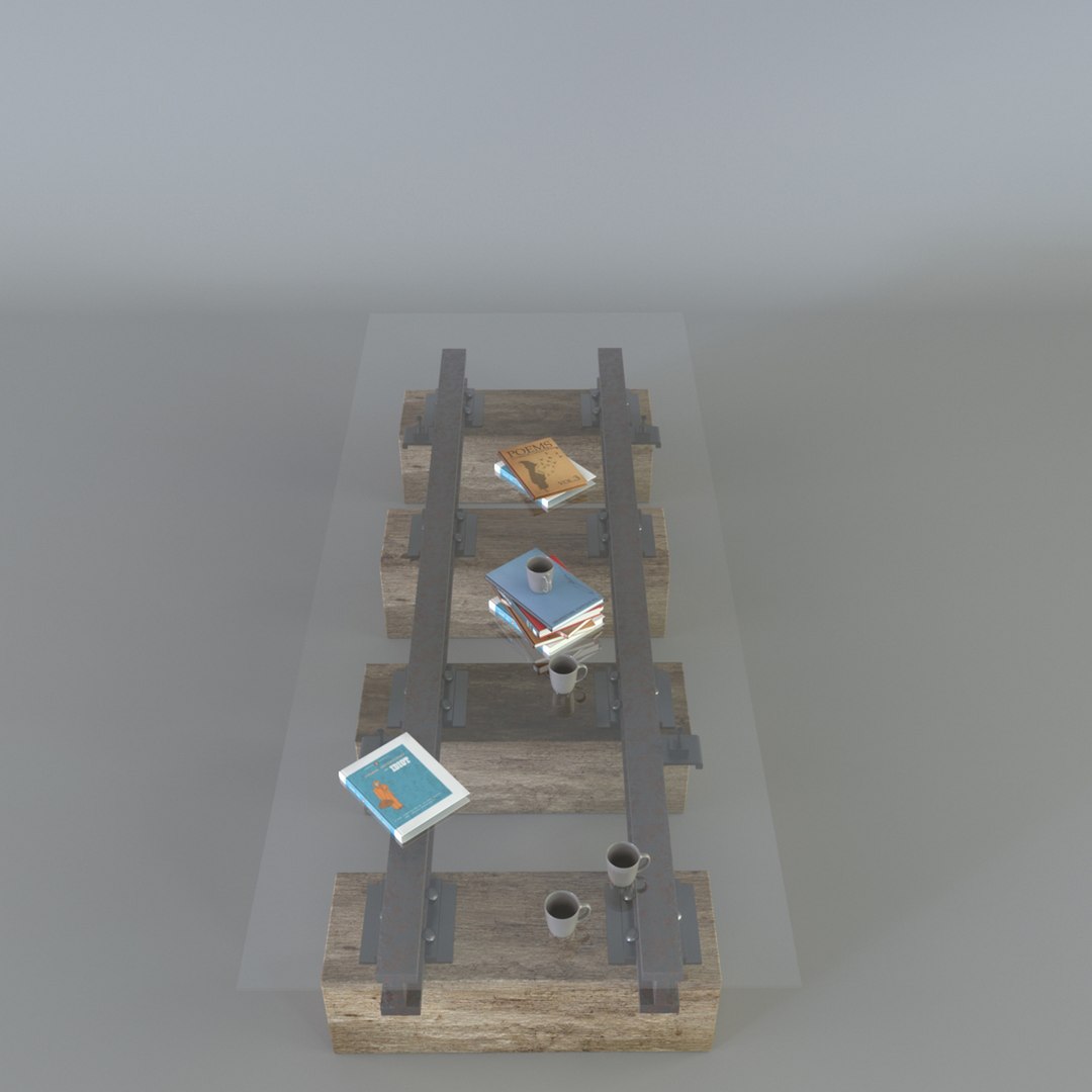Rail Table 3D model - TurboSquid 1954045