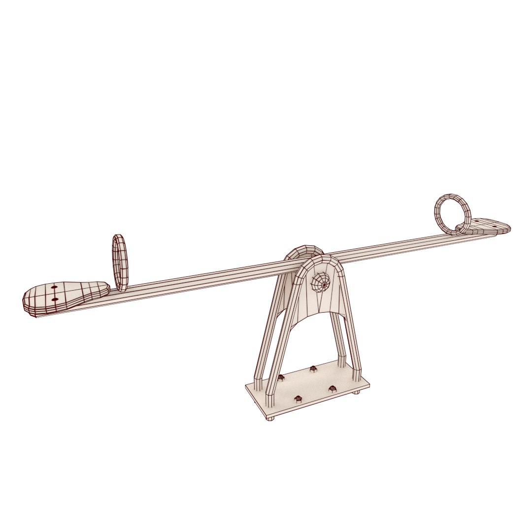Small Seat Teeter 3d Model