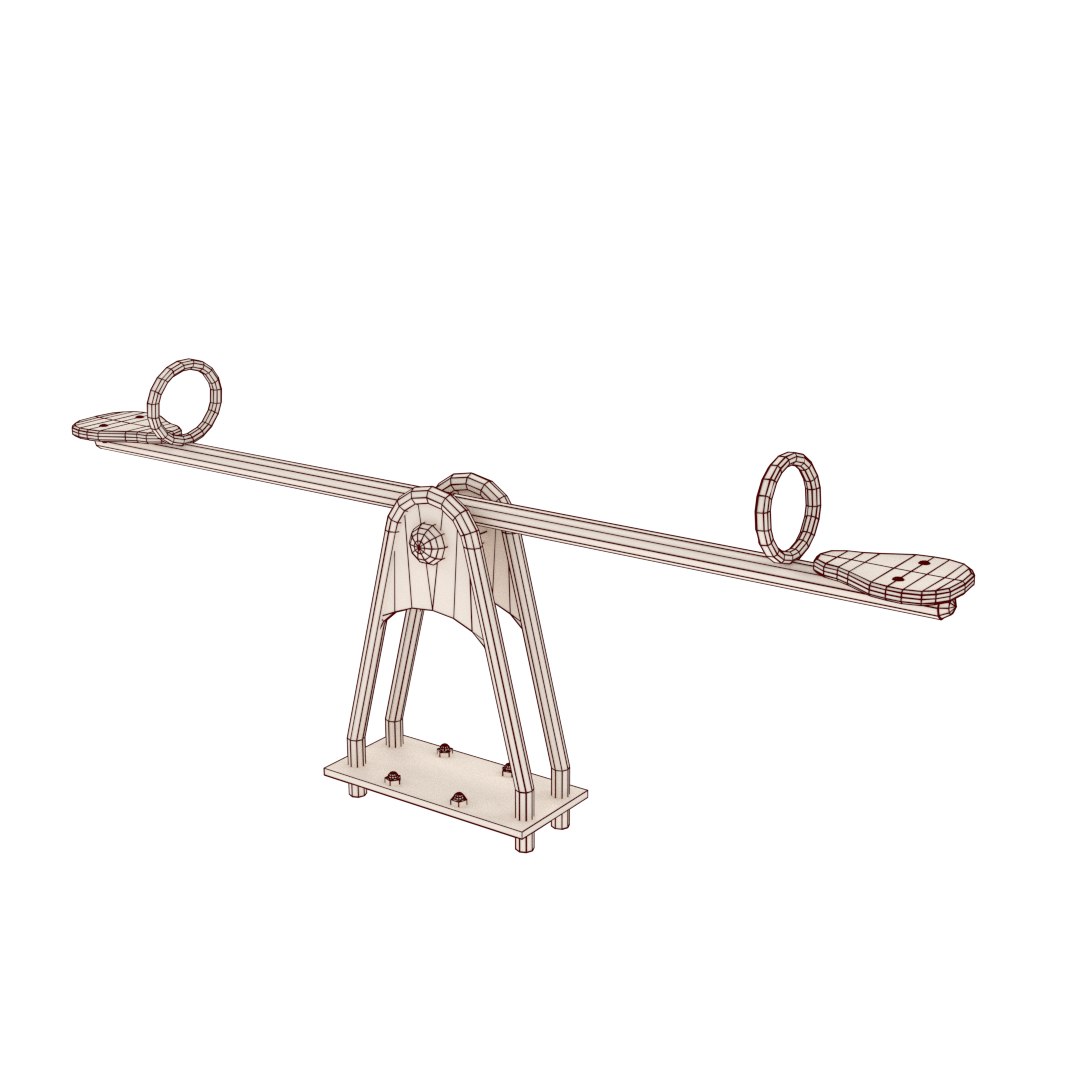 Small Seat Teeter 3d Model