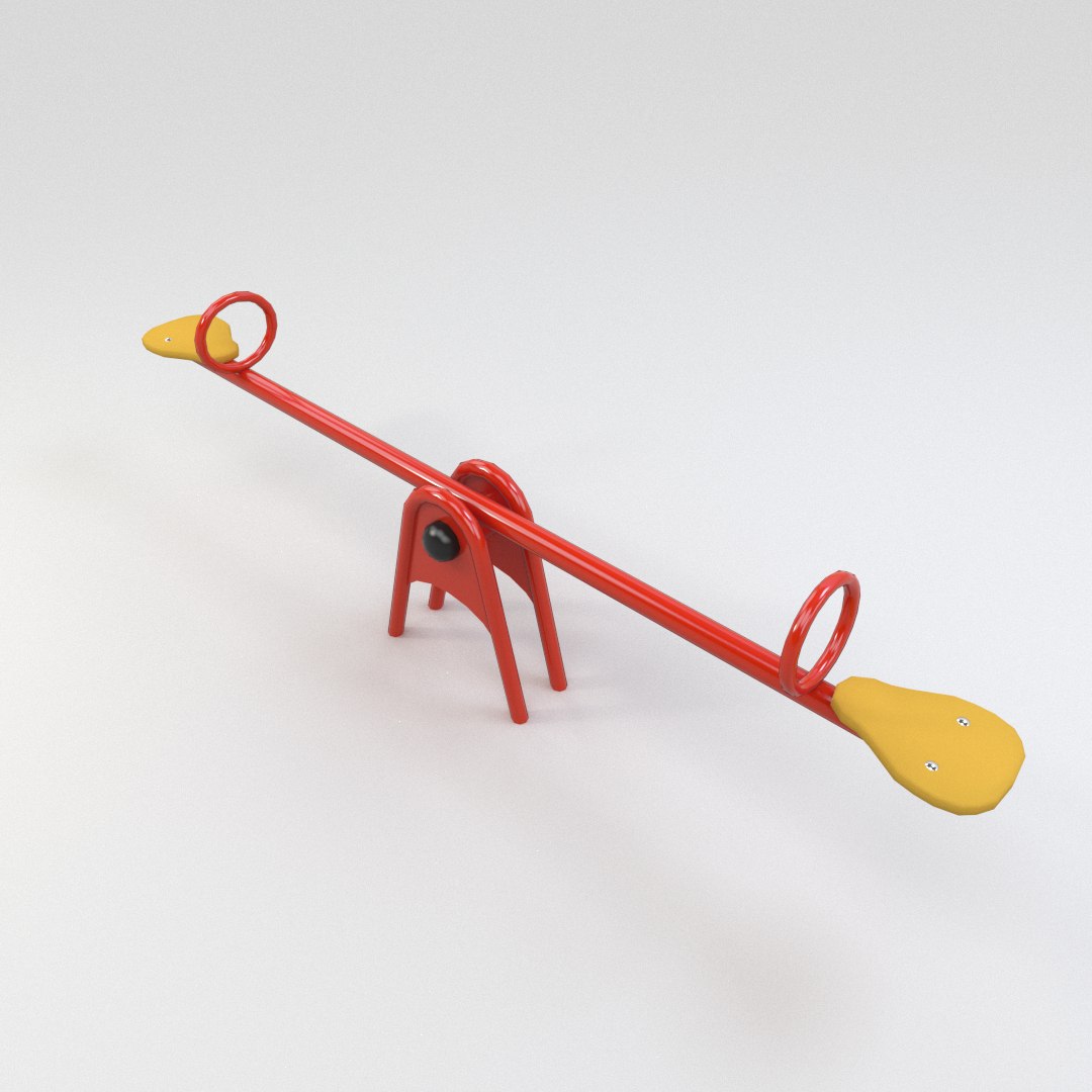 Small Seat Teeter 3d Model