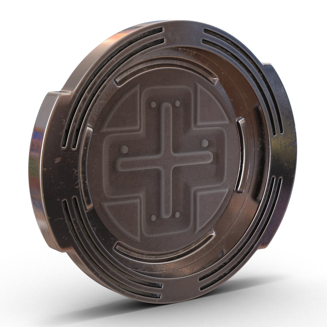 3d Industrial Anodized End Cap Model