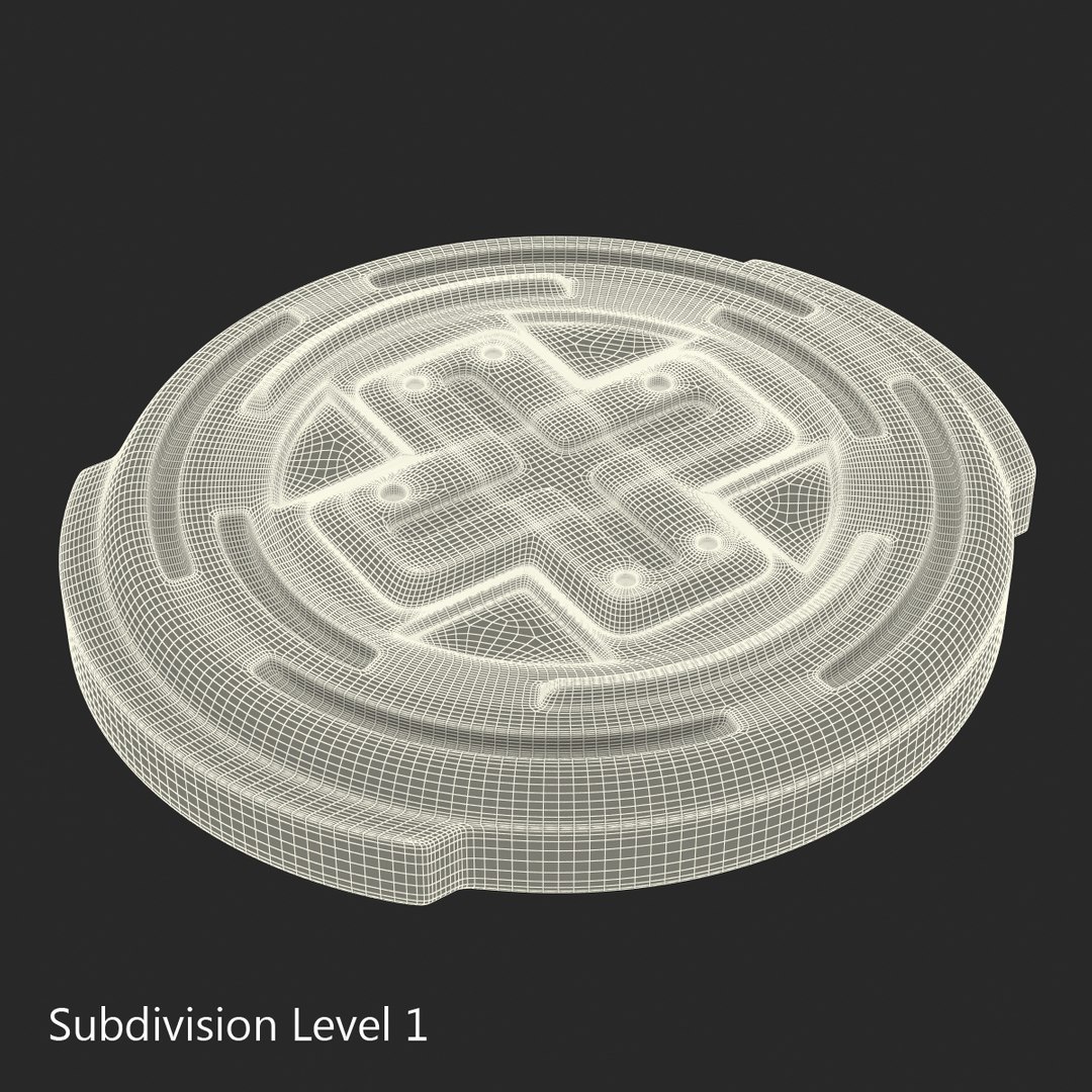 3d Industrial Anodized End Cap Model