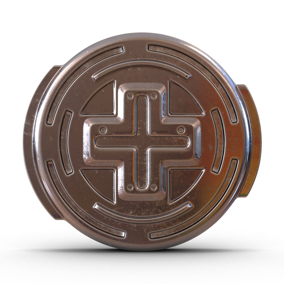 3d Industrial Anodized End Cap Model