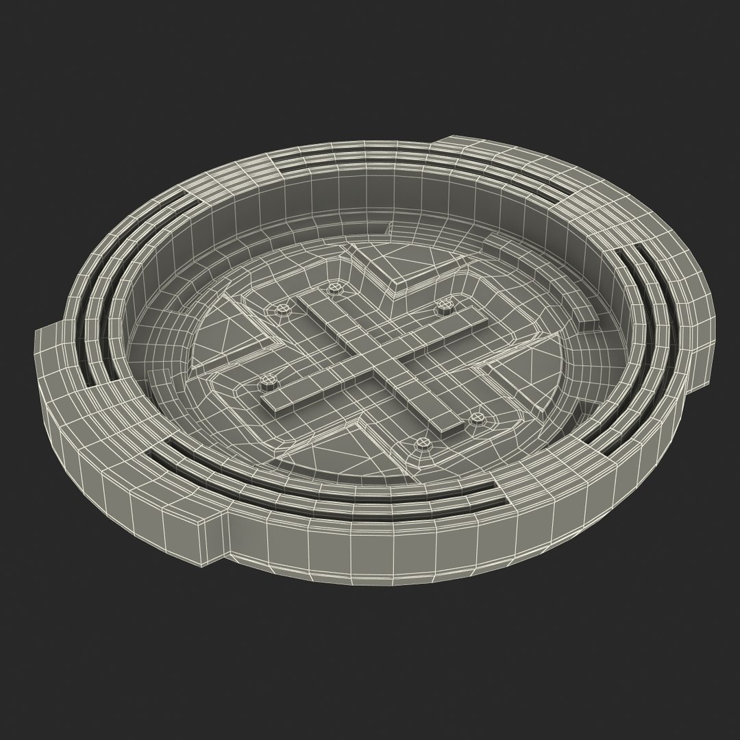 3d Industrial Anodized End Cap Model