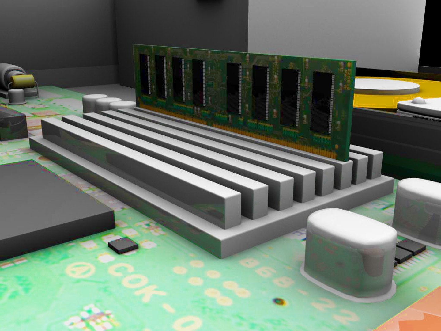 Nineties Era Computer 3d Model