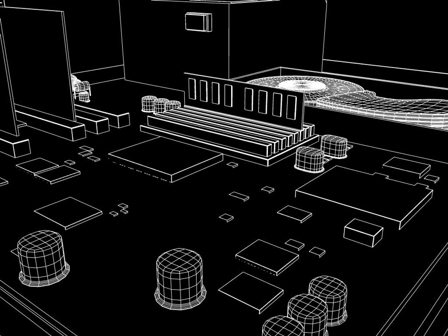 Nineties Era Computer 3d Model
