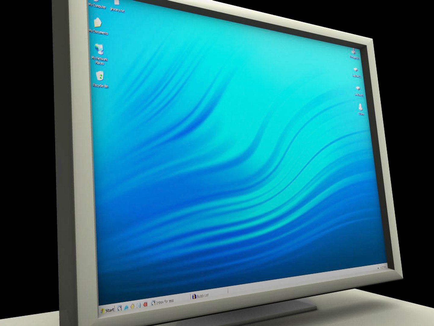 Nineties Era Computer 3d Model
