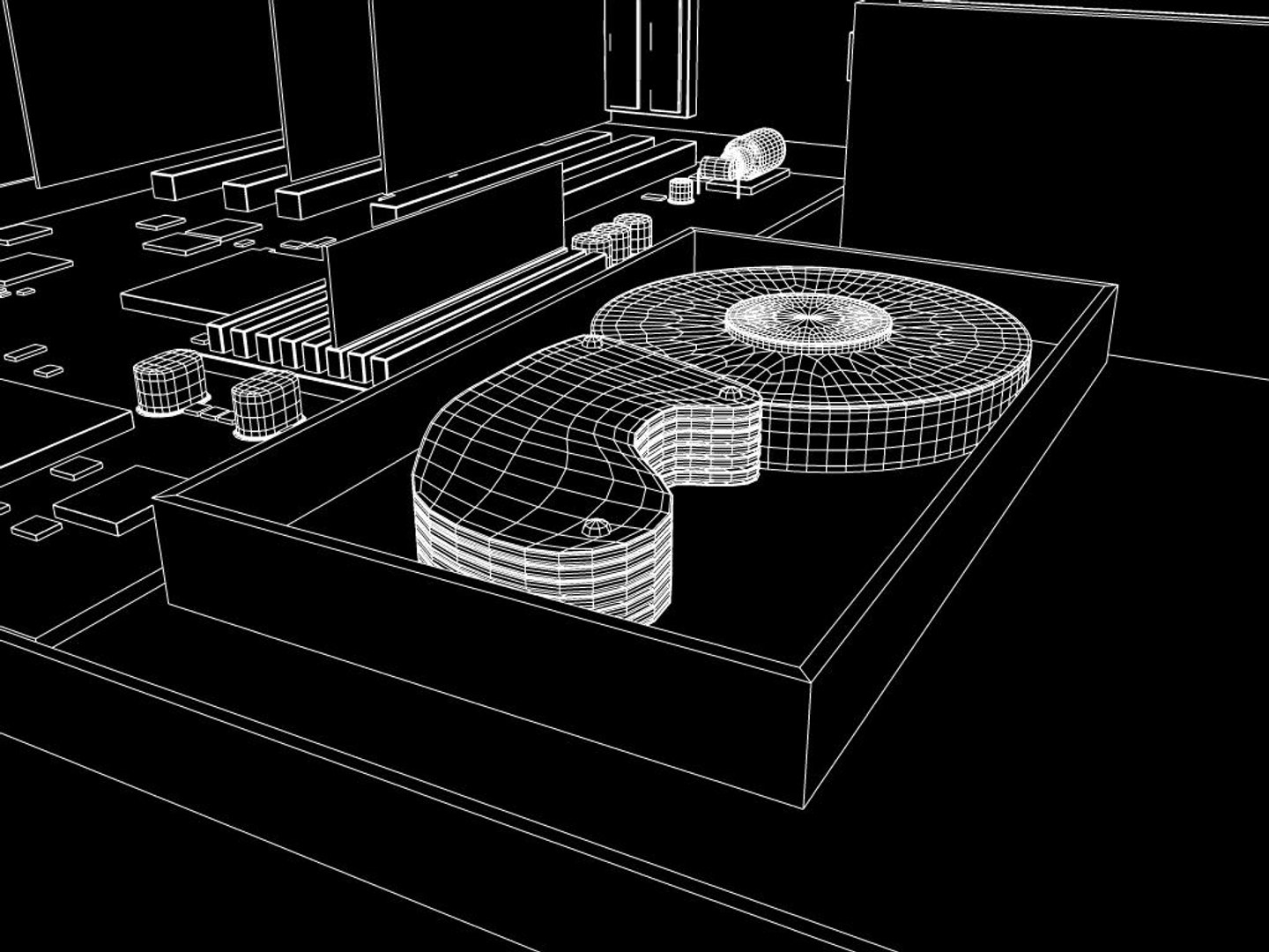 Nineties Era Computer 3d Model
