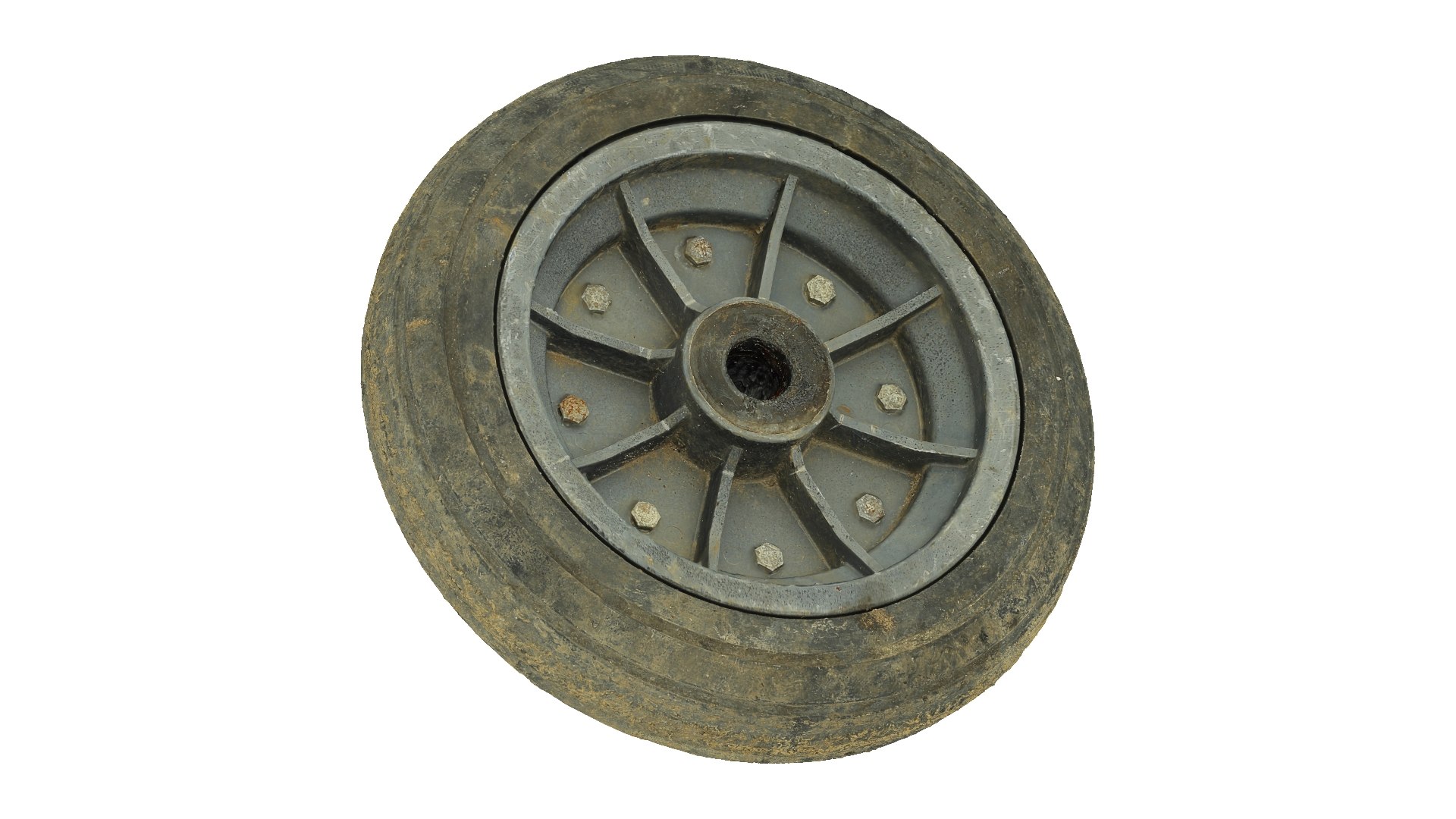 3D Plastic Wheel with Tire Raw Scanned model - TurboSquid 1812759
