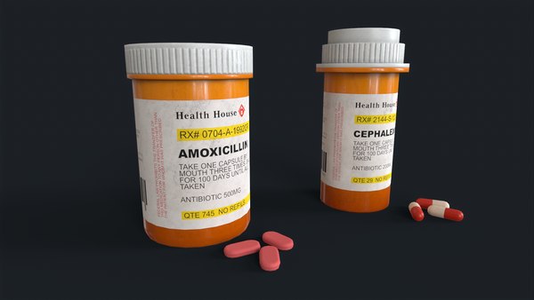 3D Jars of antibiotics model - TurboSquid 2043302