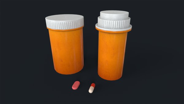 3D Jars of antibiotics model - TurboSquid 2043302
