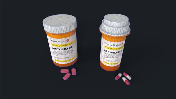 3D Jars of antibiotics model - TurboSquid 2043302