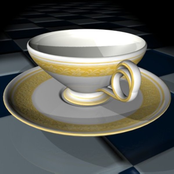 tea cup 3d model