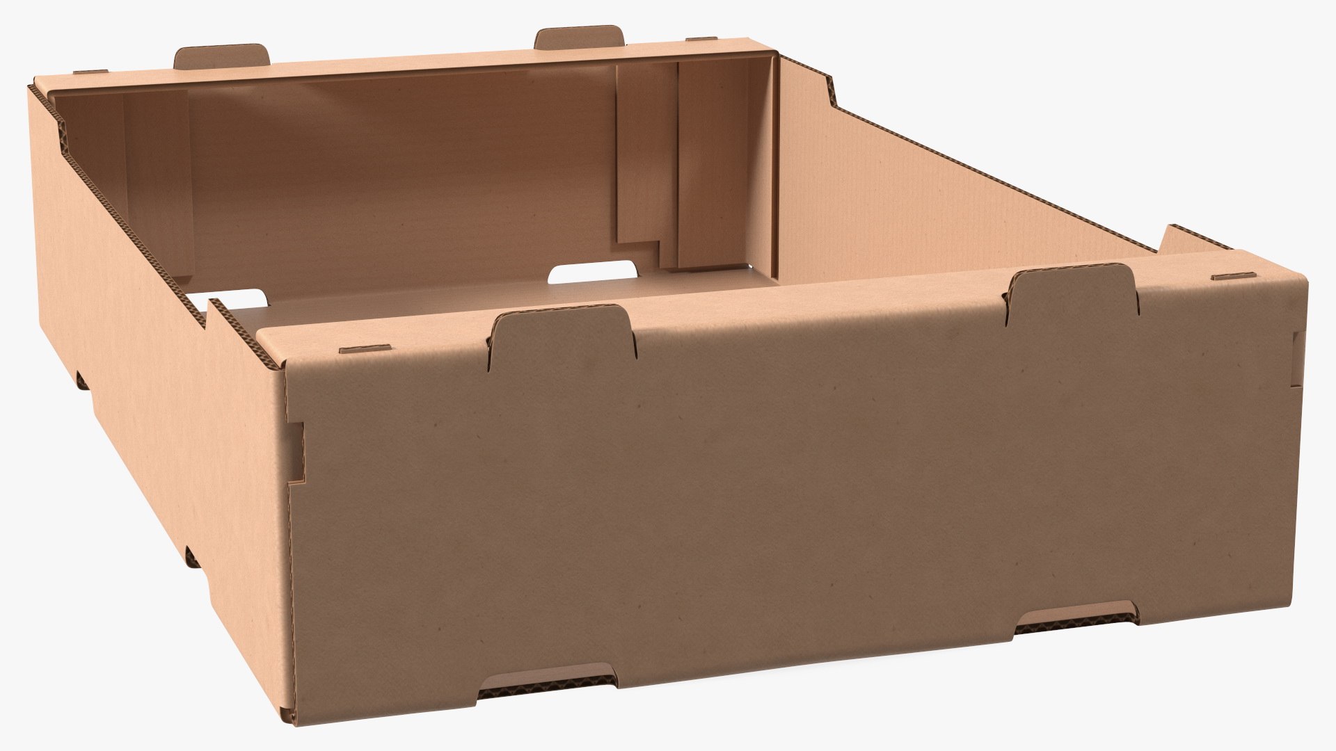 3D Stackable Corrugated Cardboard Fruit Tray - TurboSquid 1787968