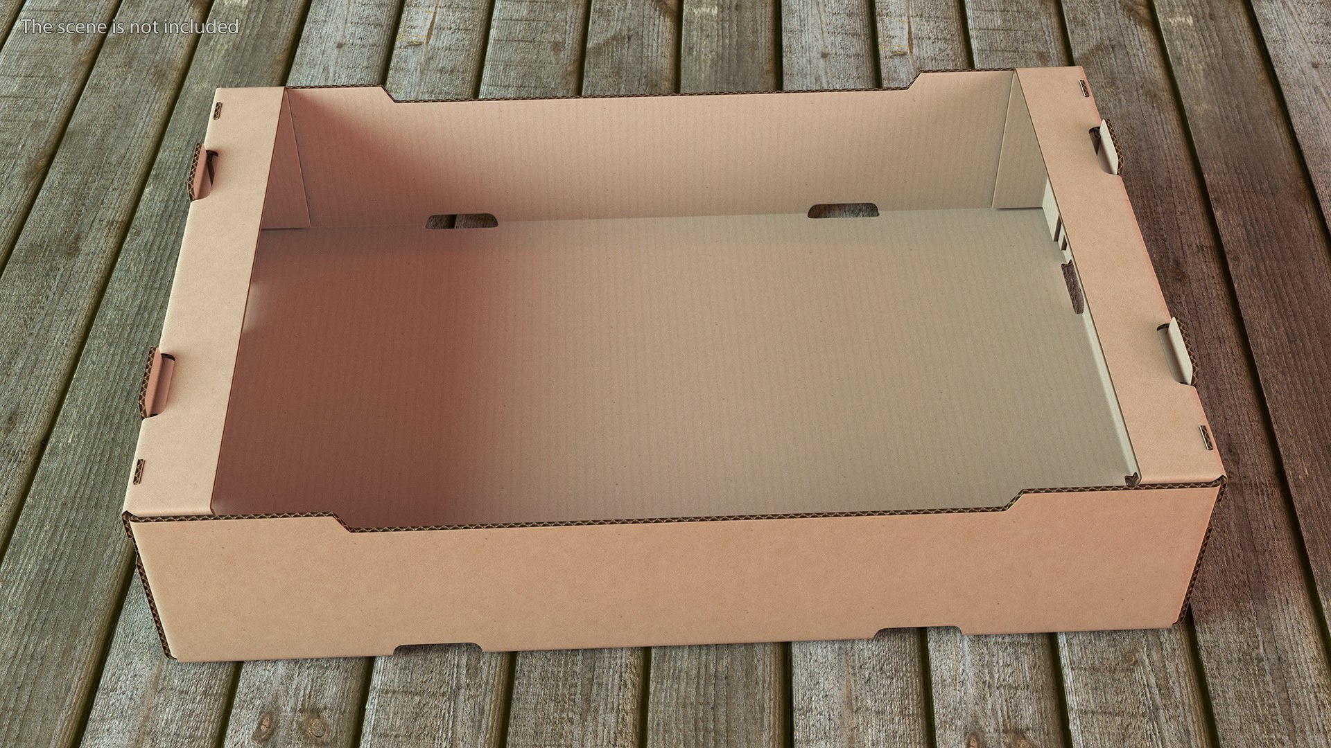 3D Stackable Corrugated Cardboard Fruit Tray - TurboSquid 1787968