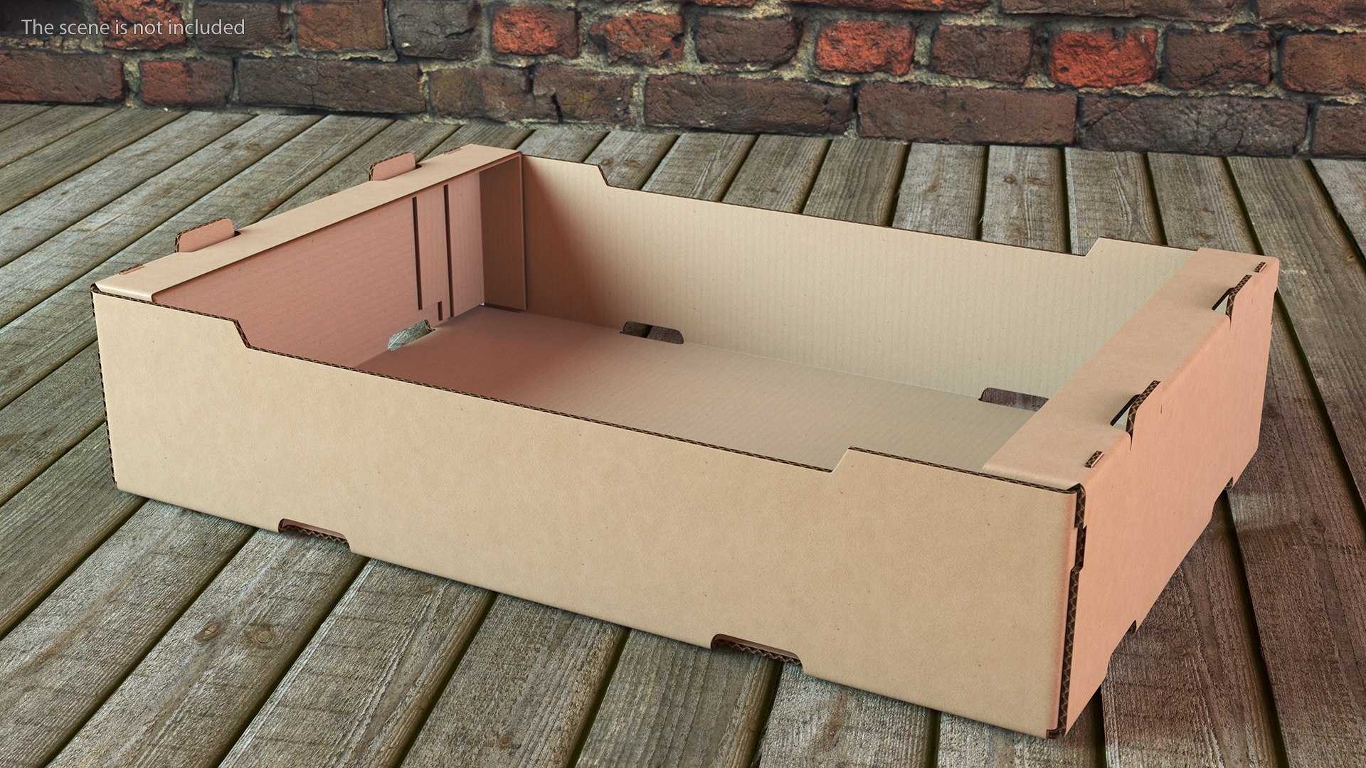 3D Stackable Corrugated Cardboard Fruit Tray - TurboSquid 1787968