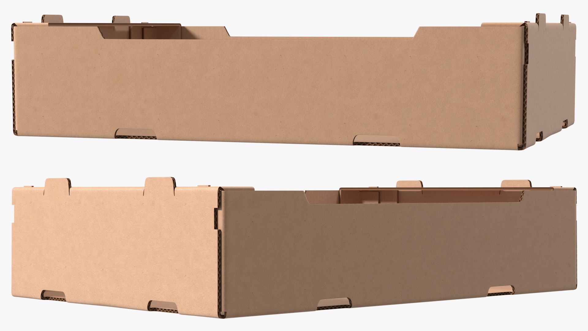 3D Stackable Corrugated Cardboard Fruit Tray - TurboSquid 1787968