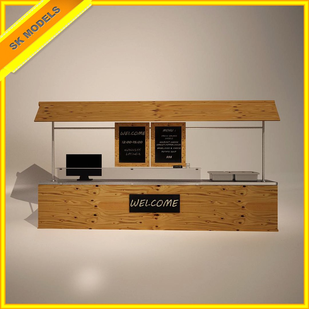 Food Stand 3d Model
