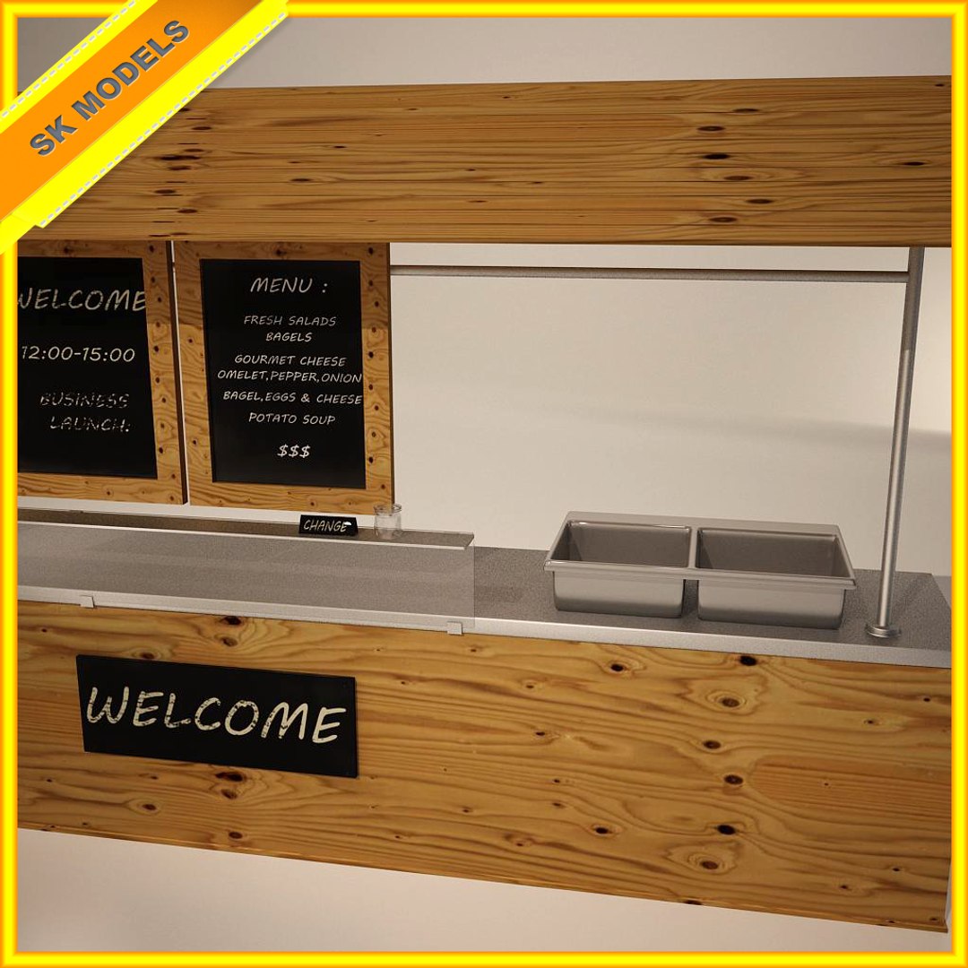 Food Stand 3d Model
