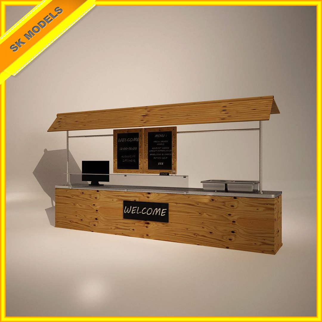 Food Stand 3d Model