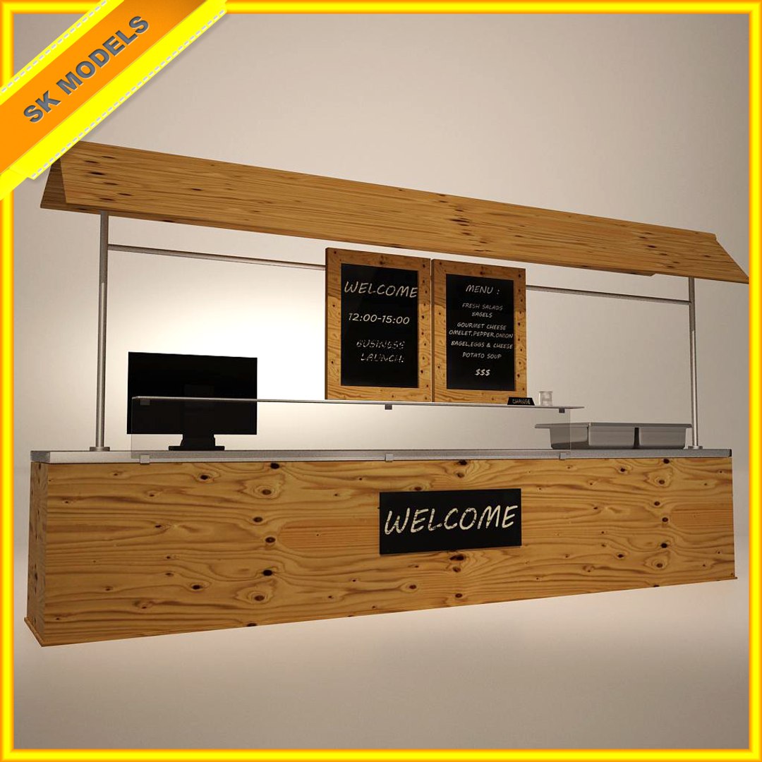 Food Stand 3d Model