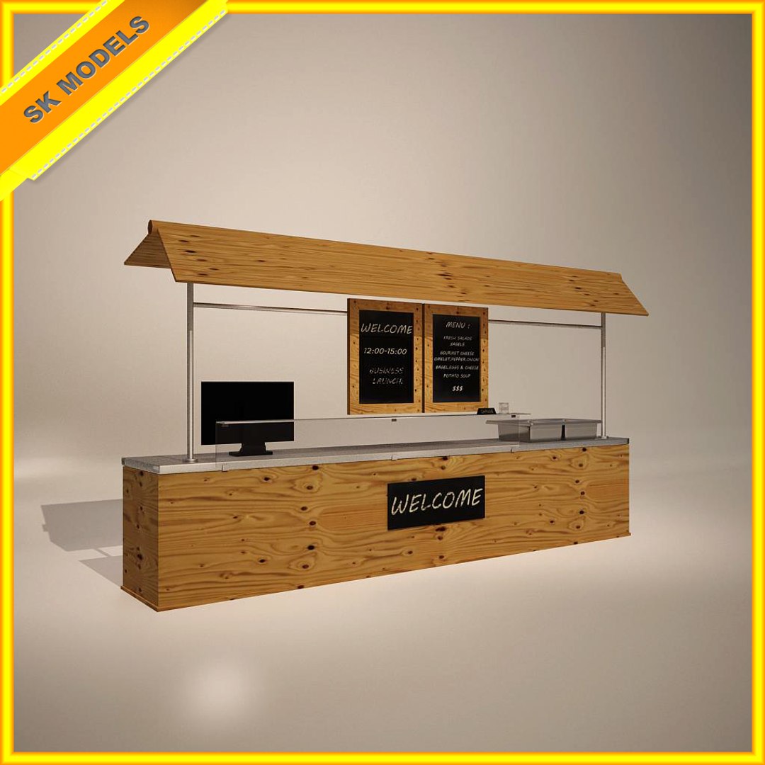 Food Stand 3d Model