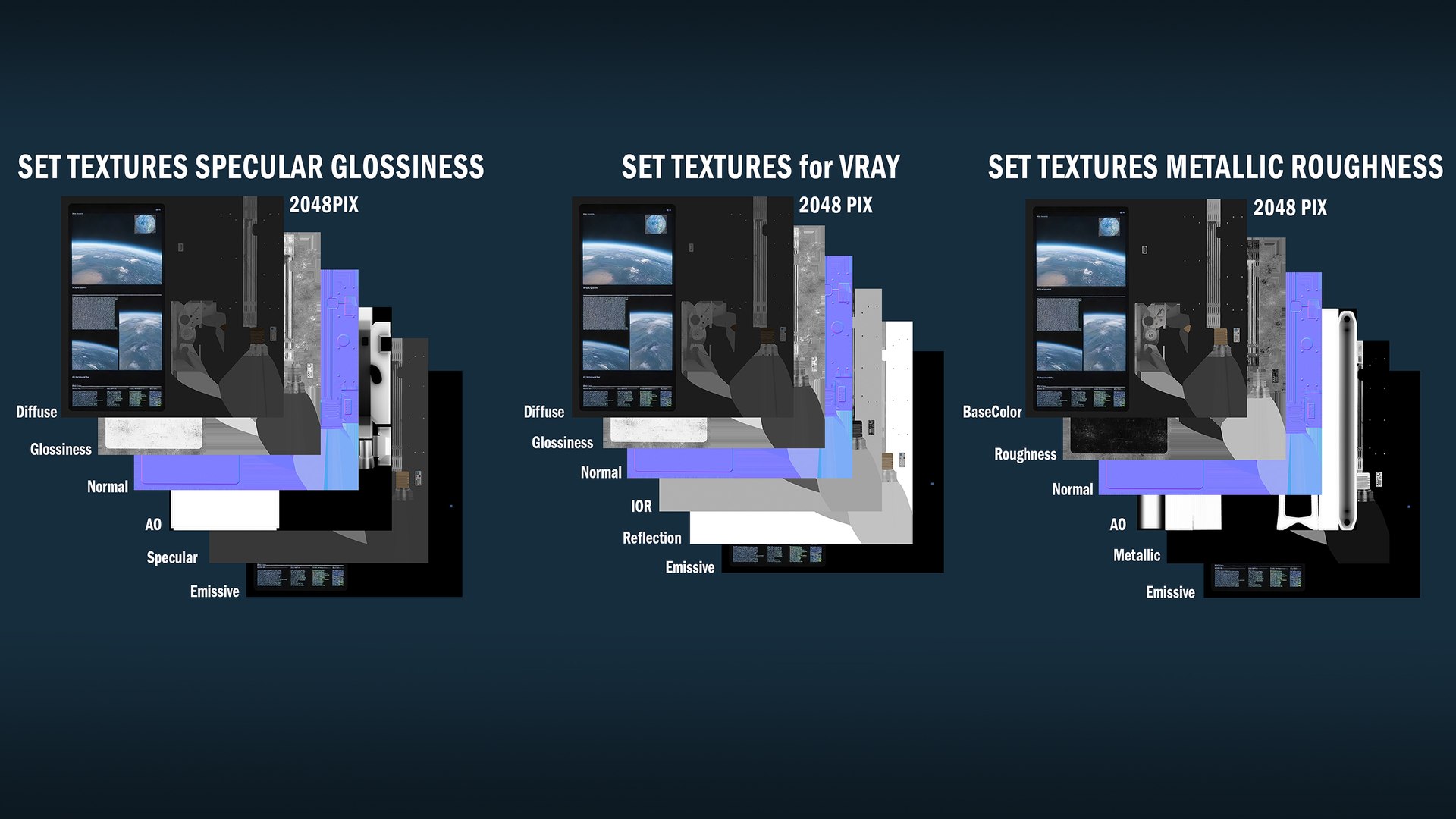 Sci-fi Wall Monitor PBR 3D Model - TurboSquid 2238565