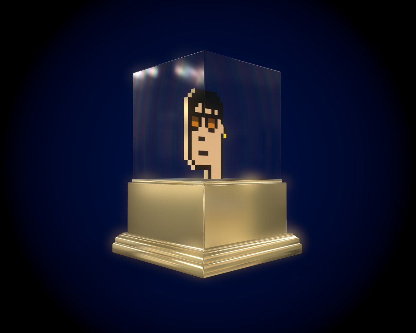 3D Gold Punk Low-poly Model - TurboSquid 1850444