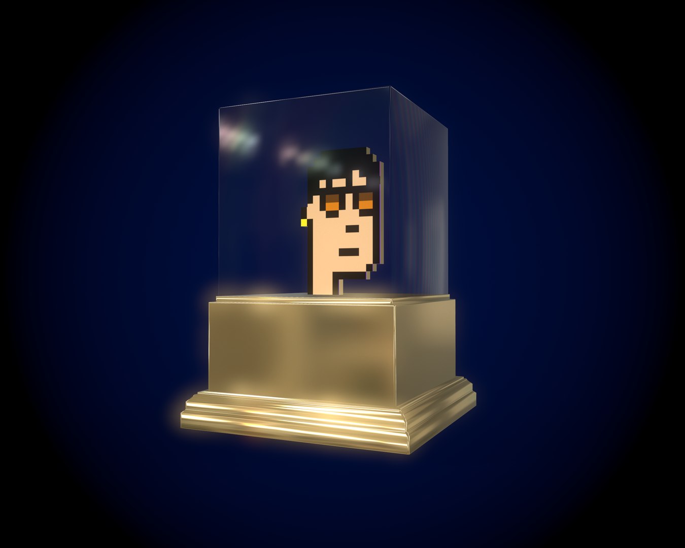 3D Gold Punk Low-poly Model - TurboSquid 1850444