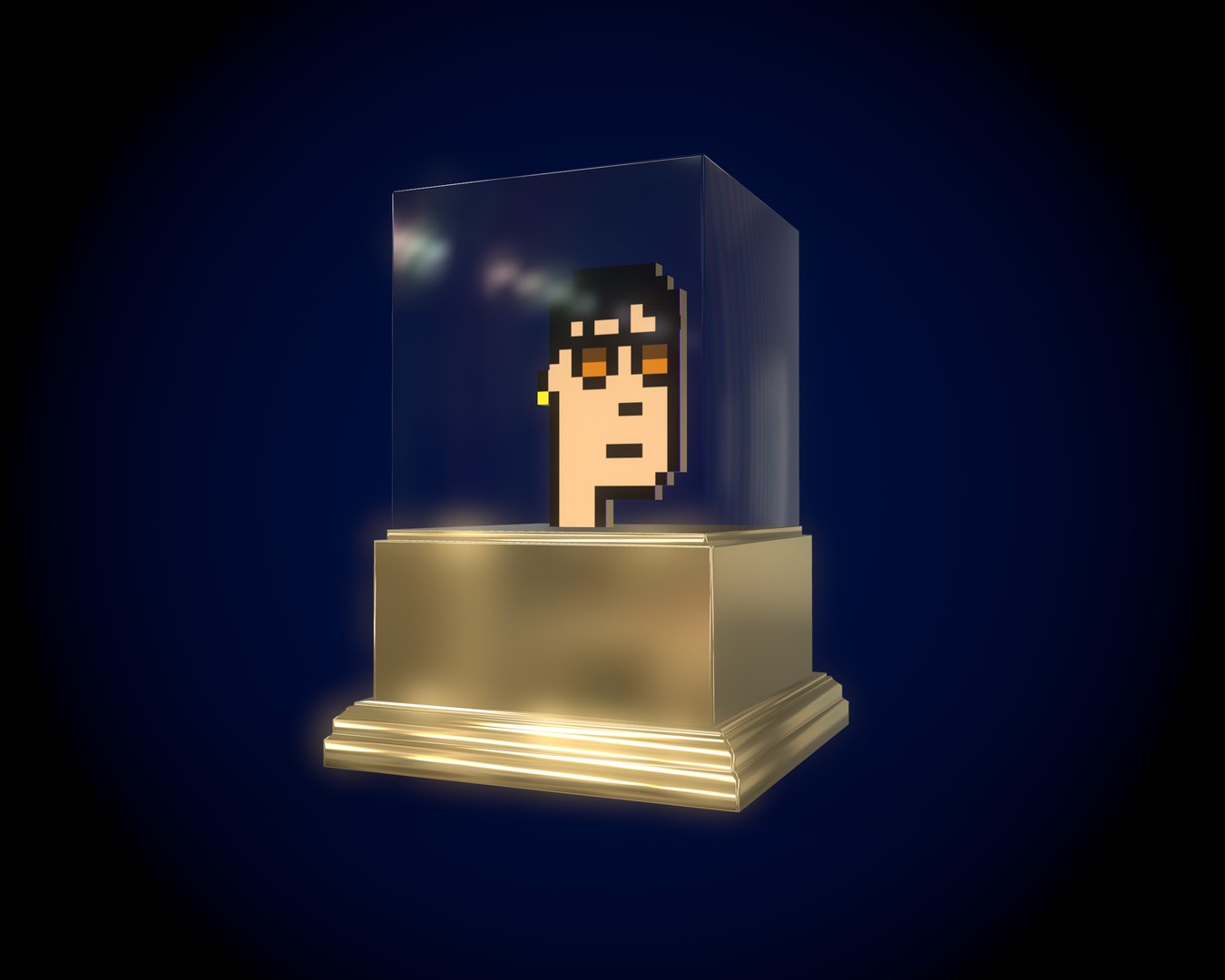 3D Gold Punk Low-poly Model - TurboSquid 1850444