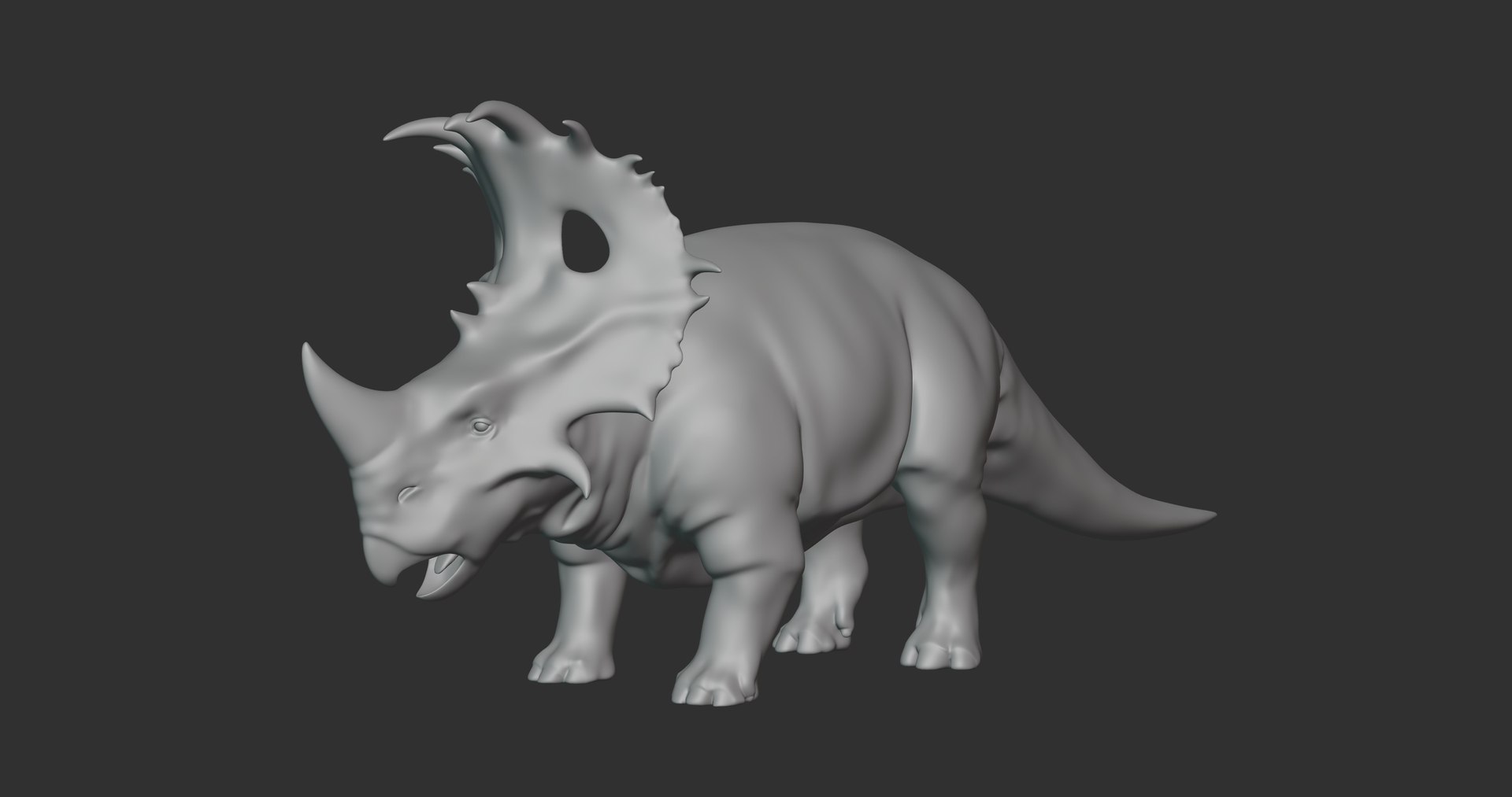 Sinoceratops Basemesh Low Poly 3D model - TurboSquid 1995207