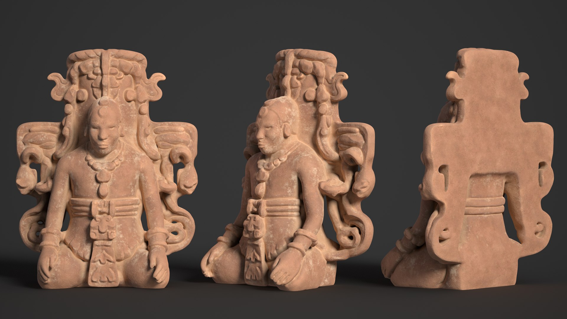 3D 15 Ancient Mayan Statues - 250120 - TurboSquid 2343203