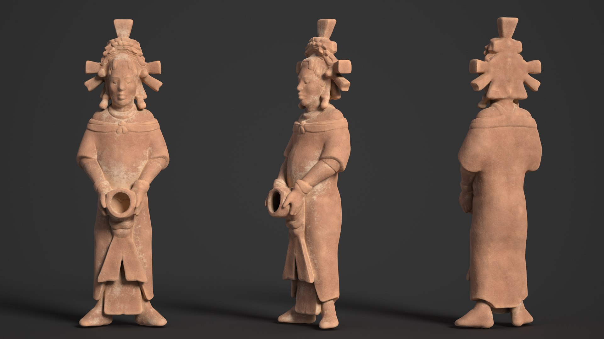 3D 15 Ancient Mayan Statues - 250120 - TurboSquid 2343203