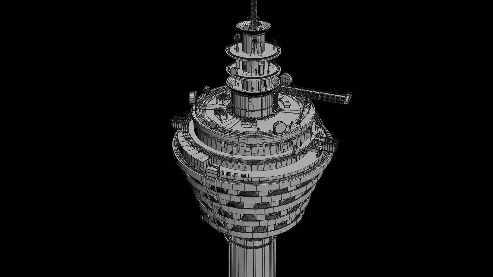 3D Model KL Tower - TurboSquid 1930071